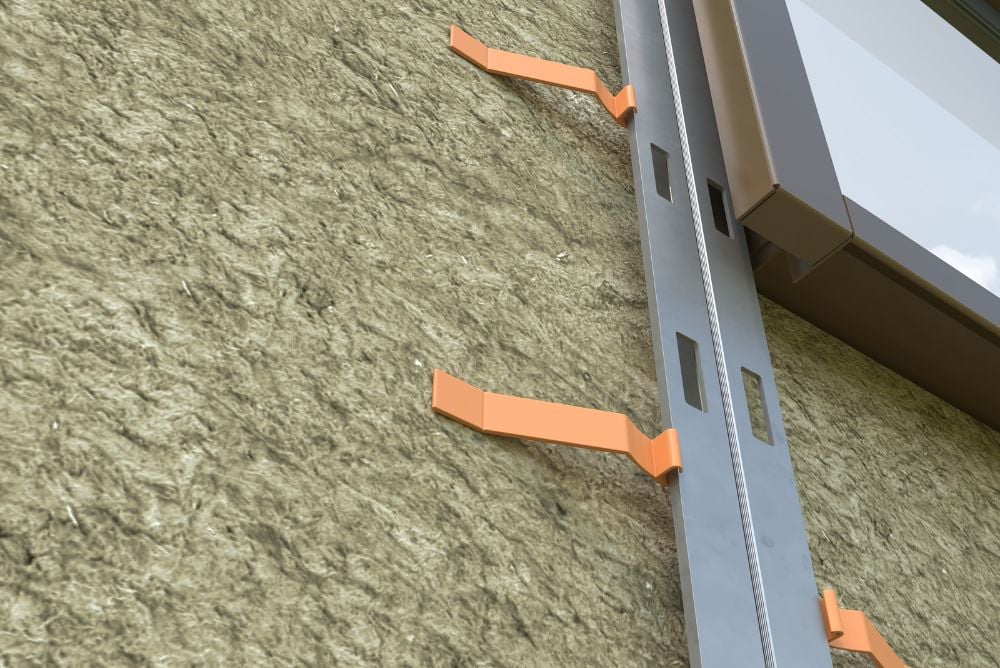 eClips VL Rainscreen cladding support system - Maple