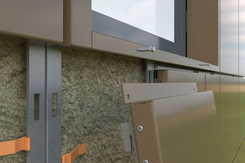 Aspect CTV Rainscreen cladding façade system - Maple