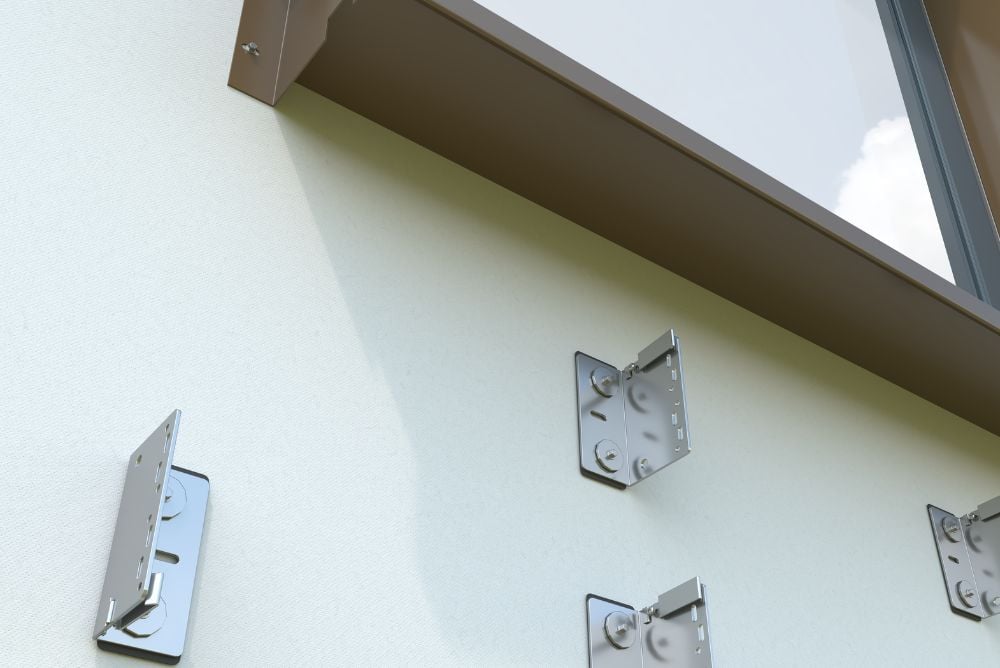 eClips HL Rainscreen cladding support system - Maple