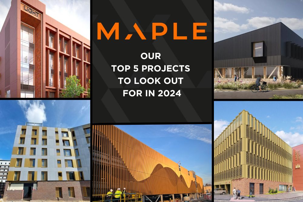 Maple Façades take a look at our upcoming projects for 2024